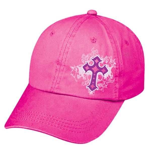 Pink Cross Christian Hat