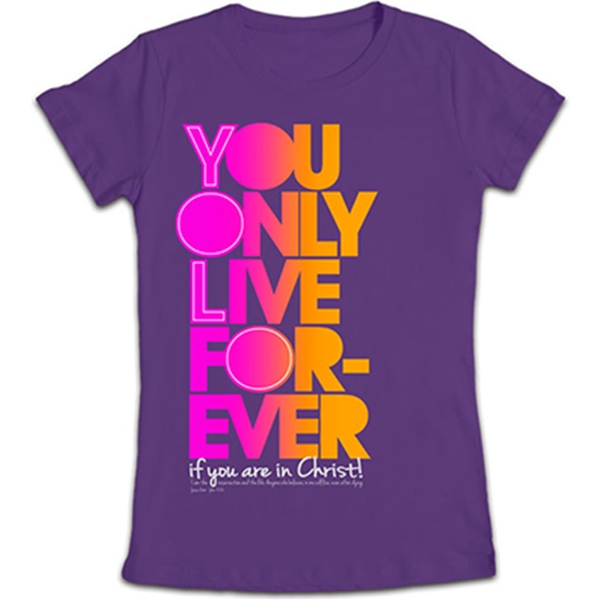 YOLF You Only Live Forever Junior Christian T Shirt