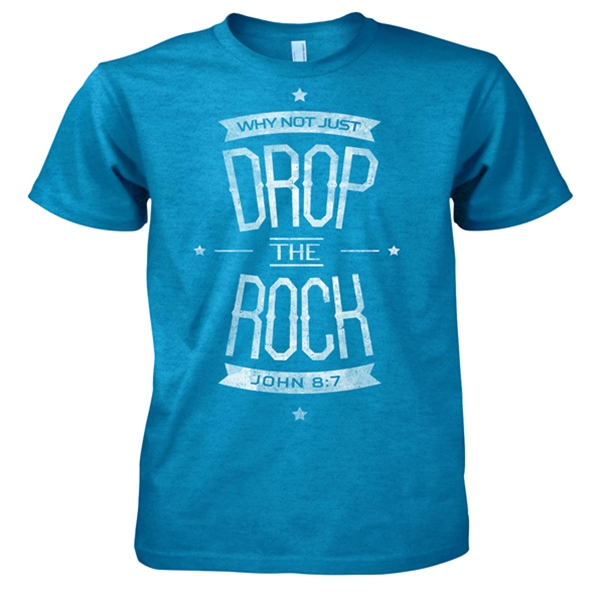 Drop The Rock Christian T-Shirt | John 8:7